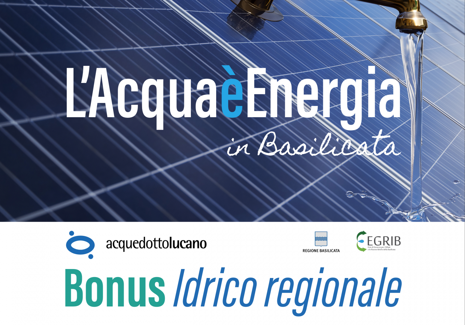 Bonus idrico regionale - Acquedotto Lucano SPA